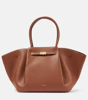 DEMELLIER New York Leather Tote Bag - Beige