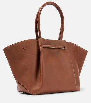 DEMELLIER New York Leather Tote Bag - Beige