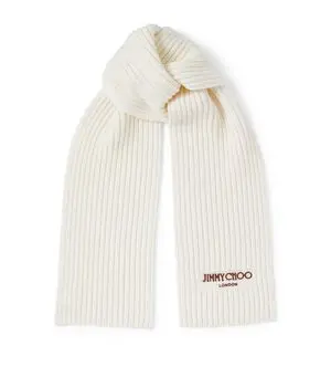 JIMMY CHOO Yukiko Virgin Wool Scarf