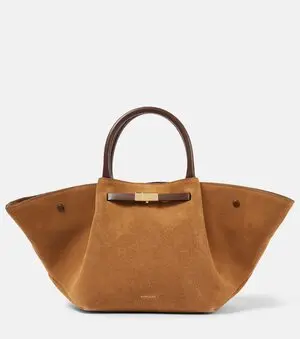 DEMELLIER New York Midi Suede Tote Bag