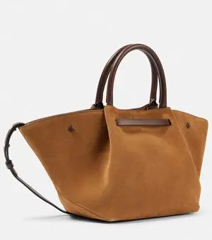 DEMELLIER New York Midi Suede Tote Bag