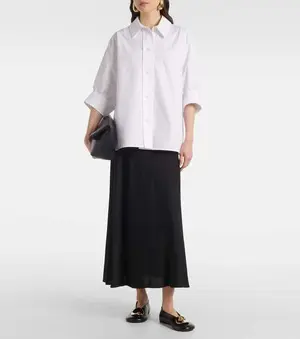 JIL SANDER Pleated Midi Skirt