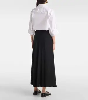 JIL SANDER Pleated Midi Skirt