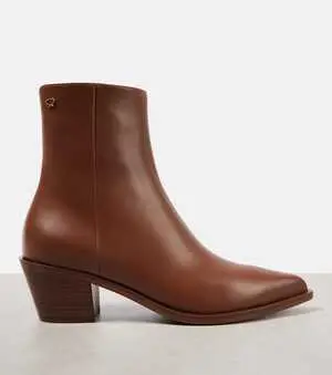 GIANVITO ROSSI Kinney 45 Leather Ankle Boots