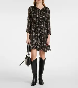 Isabel Marant Étoile Octavia Snake-effect Minidress - Multicoloured