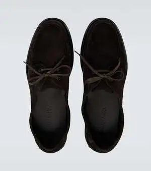 SAMAN AMEL City Moc Suede Boat Shoes - Brown