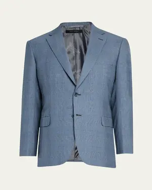 Brioni Brunico Prince Of Wales Suit - Sapphire
