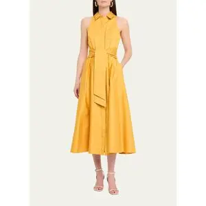 TOCCIN Chelsea Tie-front Shirtdress