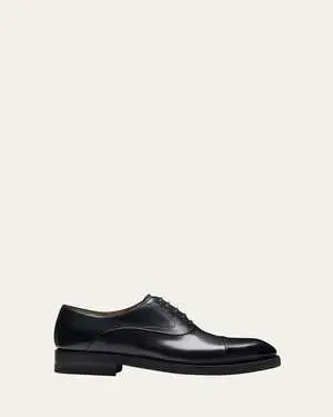 Magnanni Omega Cap-toe Oxfords - Black