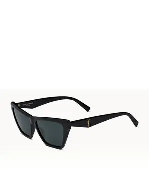 Saint Laurent Rectangular Cat Eye Sunglasses