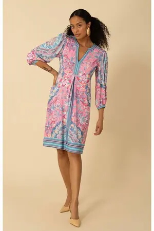 Hale Bob Hale Bob Anne Jersey Midi Dress - Pink