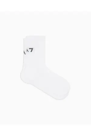EA7 Knit Socks Two-Pack White