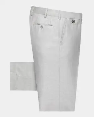 Stefano Ricci Wool And Silk Five-pocket Trousers - Light Grey