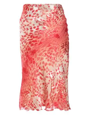 Roberto Cavalli Animal-print Skirt