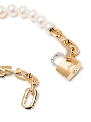 AMBUSH Pearl Lock Charm Bracelet