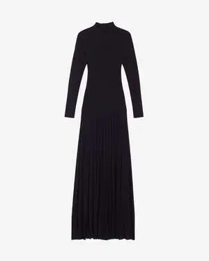 Isabel Marant Étoile Gisole Fine Crepe Knit Maxi Dress - Black