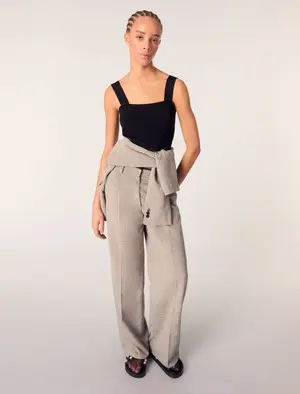 Maje Straight-leg Suit Trousers