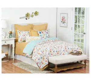 VALERIE PARR HILL Sheila Floral King 3 Piece Quilt Set Valerie - One-color