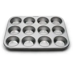 FOX RUN Stainless Steel 12-cup Muffin Pan
