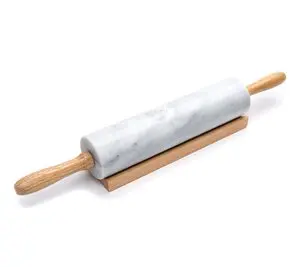 FOX RUN Marble Rolling Pin And Base - One-color