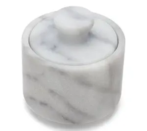 FOX RUN White Marble Salt Cellar
