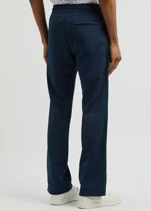 Casablanca Logo Panelled Jersey Track Pants - Navy