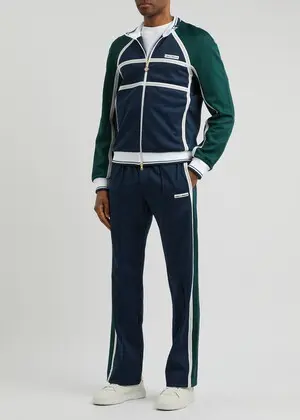 Casablanca Logo Panelled Jersey Track Pants - Navy
