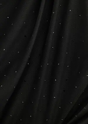 Talbot Runhof Crystal-embellished Tulle Midi Dress