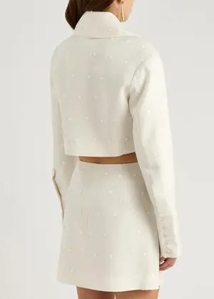 Clea Aldo Sequin-embellished Woven Jacket