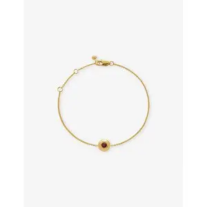 Monica Vinader July Birthstone Vermeil And Ruby Bracelet - Yellow Gold