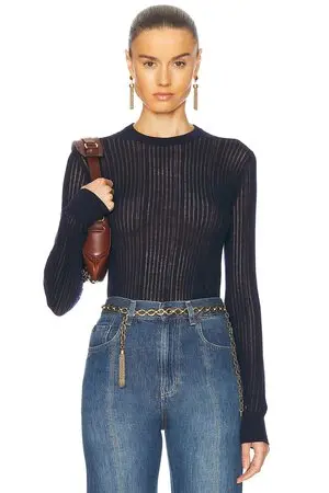 Chloé Crewneck Long Sleeve Top