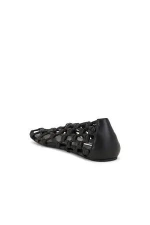 JIL SANDER Woven Ballerina Flat