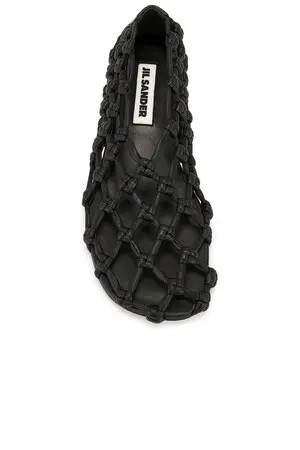JIL SANDER Woven Ballerina Flat