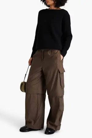 Vince Wool And Cashmere-blend Sweater - Black