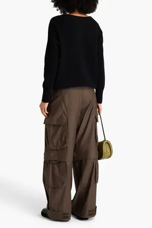 Vince Wool And Cashmere-blend Sweater - Black