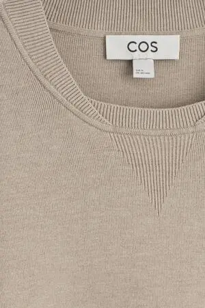 Cos Double-faced Bomber-neck Knitted Sweater