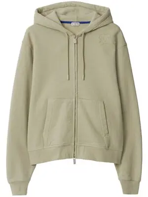 Burberry Ekd Cotton Hoodie - Neutrals