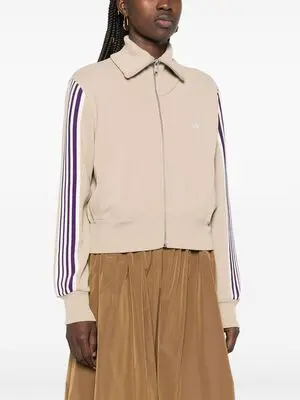 AUTRY Knitted Zip-up Sweatshirt - Neutrals