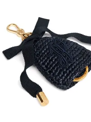 Patou Raffia Keychain