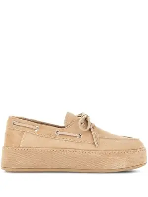Hogan Contrast Stitching Flats For Women