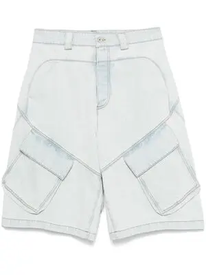 COUNTY OF MILAN Marcelo Burlon Denim Cargo Shorts - Blue