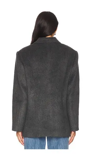 GRLFRND Wool Blend Blazer - Grey