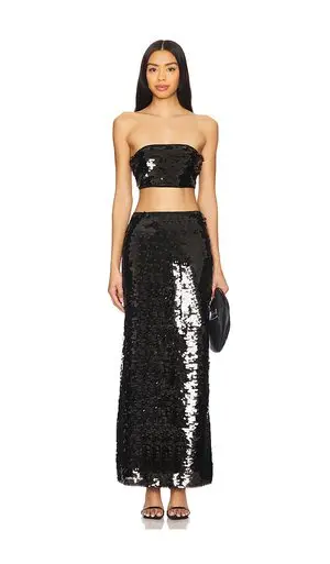 Superdown Sequin Maxi Skirt