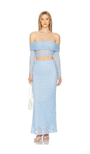 Bardot Adoni Off-the-shoulder Top - Cornflower