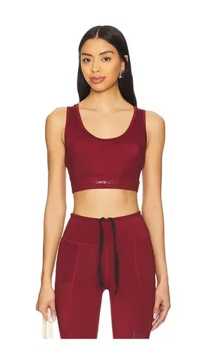 7 DAYS ACTIVE Sculpt Bra In Burgundy