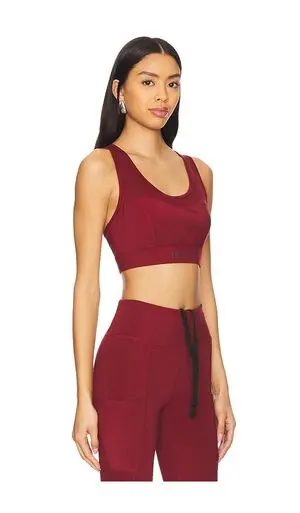 7 DAYS ACTIVE Sculpt Bra In Burgundy