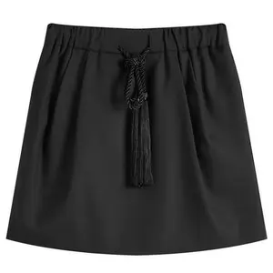 Max Mara Tabarin Mini Skirt With Belt - Black