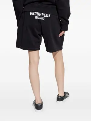 Dsquared2 Printed Track Shorts - Black