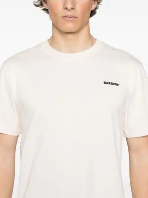 BARROW Logo-print T-shirt - Neutrals
