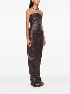Rick Owens Bustier Gown - Brown